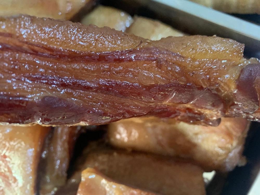 Maple, Hycory wood smoked bacon 250g pack (Thin Cut) - Chef's Sausage